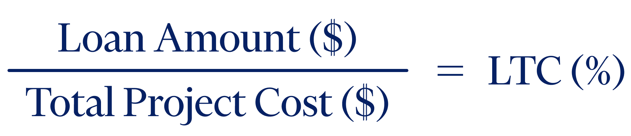 Whether to Use loan to cost (LTC) or loan to value (LTV)?
